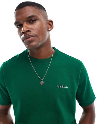 Paul Smith T-shirt &eacute;pais &agrave; logo - Vert