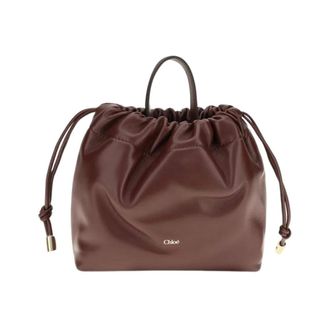 Chlo&eacute; Icons Mini Drawstring Shoulder Bag - - Bags - Damen - Braun - ONE SIZE