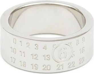 Maison Margiela Femme, Accessoires, Gris, Taille: XL Bague Num&eacute;rique Minimaliste Signature