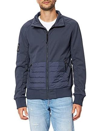 Superdry Veste Souple et collée Shell, Eclipse Navy, L Homme