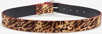 Isabel Marant Ceinture Lapae En Cuir - Femme - Leopard / Palladium - Taille75 - Isabel Marant