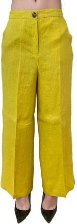 Marella Femme, Pantalons, Jaune, Taille: 38 FR Emme Palazzo Pant
