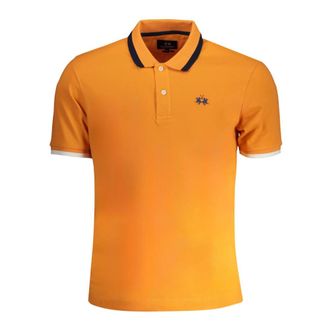 La Martina Homme, Tops, Orange, Taille: XL Polo Manches Courtes Orange Homme