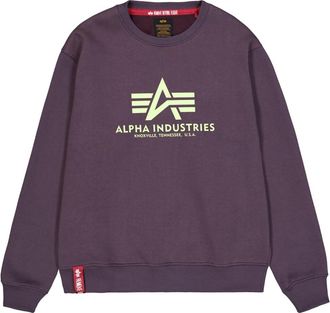 Alpha Industries Herren Basic Sweatshirt, Plum, M