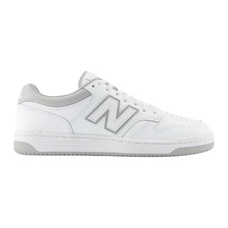 New Balance Homme, Chaussures, Blanc, Taille: 41 1/2 EU Chaussures en Cuir &agrave; Lacets Semelle en Caoutchouc
