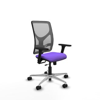 Piqueras y Crespo Schreibtischstuhl 8 Stunden mit 3D-Armen, h&ouml;henverstellbare Lendenwirbelst&uuml;tze, ausgestattet mit Syncro/Traslack und Schneideschaum, mit Rollen von 65