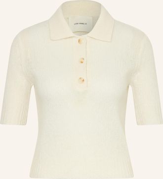 Lisa Yang Lisa Yang Strick-Poloshirt Masy Mit Cashmere weiss