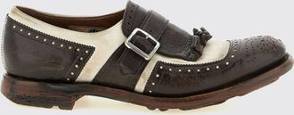 Churchs Zweifarbige Monkstrap-Schuhe Shangai von aus Kalbsleder mit Fransen und Broguing