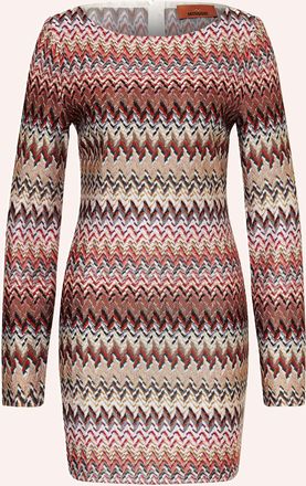 Missoni Strickkleid Mit Glitzergarn pink