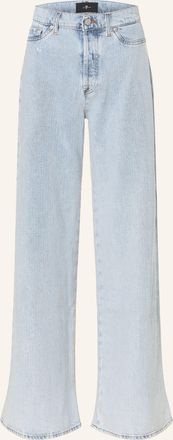 7 For All Mankind Wide Leg Jeans Lotta Mit Pailletten blau