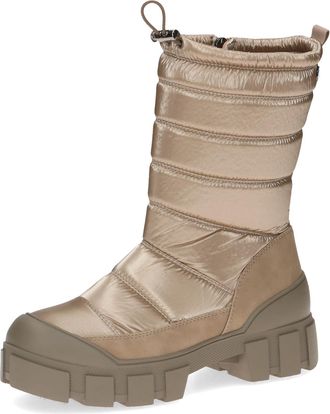 Caprice Damen Winterstiefel mit Absatz Climotion Gefüttert Plateau Weite G, Braun (Mud Comb), 41 EU