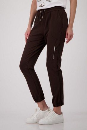 Monari Jogger Pants Hose Jill Basic Regular fit mit Rei&szlig;verschlusstasche