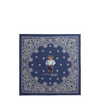 Polo Ralph Lauren Foulard carr&eacute; &agrave; motif cachemire avec ours
