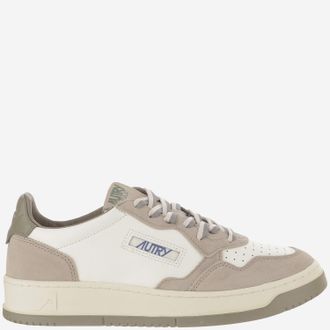 Autry Mens Sneakers Medalist Low Leather Multicolour Leather-Rubber Trainers Leather/rubber