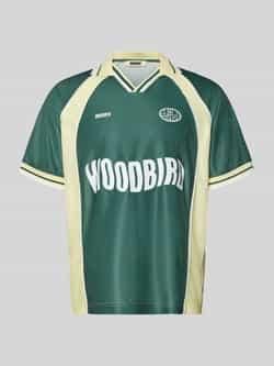 Woodbird Poloshirt mit Label-Print Modell Taka