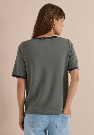 Cecil T-Shirt aus elastischem Materialmix