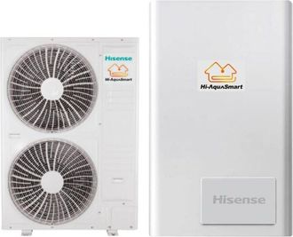 Hisense Hi-AquaSmart AHM-160UXCSAPA3 + AHW-100UCSEPA R-410 Luft-Wasser-Split-W&auml;rmepumpe mit Steuerung im Lieferumfang