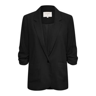 Cream Femme, Vestes, Noir, Taille: 38 FR Blazer Pitch Black avec Manches &frac34;