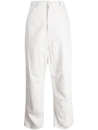 Forme Dexpression pantalon ample à taille haute - Blanc