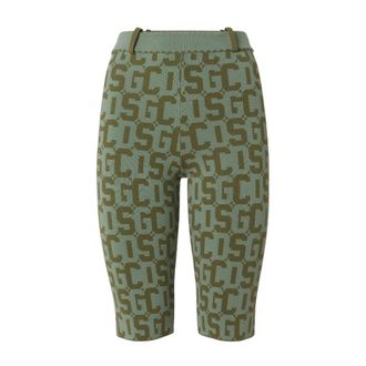 GCDS Radlerhosen - - Shorts - Damen - Gr&uuml;n - S