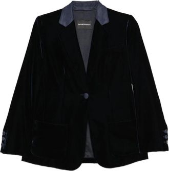 Emporio Armani Einknopf-Blazer - - Jackets - Damen - Blau - M