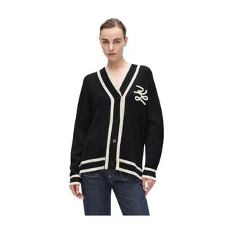 Karl Lagerfeld Soutache Autograph Cardigan - - Knitwear - Damen - Schwarzk - XS