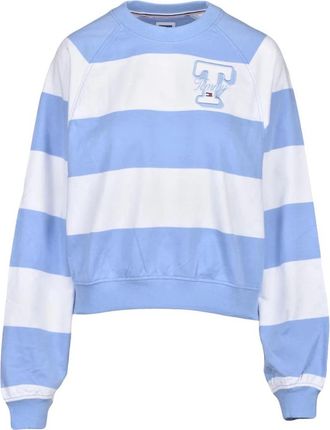 Tommy Jeans Felpa corta - Femme - Sweatshirts et sweats &agrave; capuche - Bleu - Taille: 36 FR