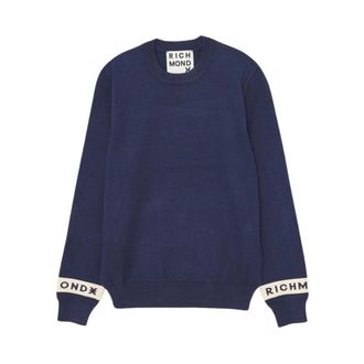 John Richmond Homme, Pulls, Bleu, Taille: M Pulls &agrave; col rond