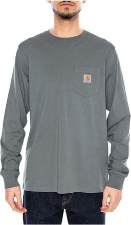Carhartt Work in Progress Homme, Tops, Vert, Taille: XL L/S Pocket Long Sleeve Top