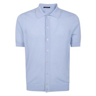 Tagliatore Tyron Shirt - - Tops - Herren - Blau - 2XL