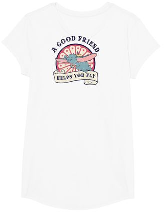 Disney Dumbo A Good Friend Helps You Fly Logo Poster T-Shirt