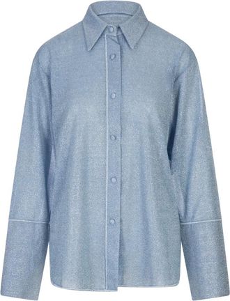 Oséree Damen, Blusen & Hemden, Blau, M/LGröße