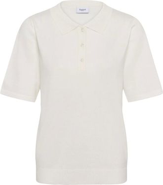 Saint Tropez Femme, Pulls, Blanc, Taille: 38 FR MilaSZ Polo SS Pullover