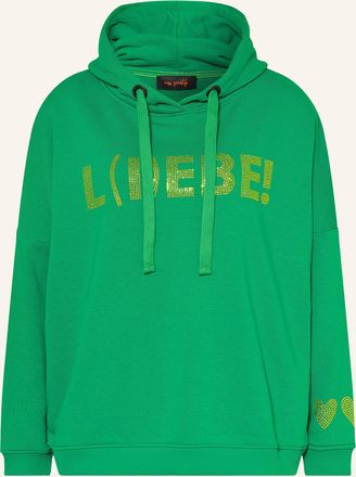 Miss Goodlife Miss Goodlife Hoodie Mit Schmucksteinen gruen