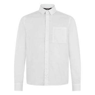 K-Way Lang&auml;rmeliges Baumwollhemd - - Shirts - Herren - Wei&szlig; - M