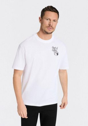 HUGO BOSS T-Shirt Oversized Tee mit Print, Rundhals