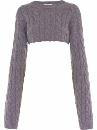 Miu Miu Gestrickter Pullover - Grau