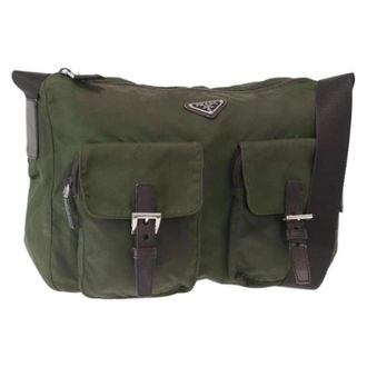 Prada Sac bandouli&egrave;re en nylon Pre-owned - Femme - Pre-owned - Vert - Taille: ONE Size