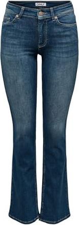 Only Jean &eacute;vas&eacute; ONLBLUSH pour Femme, Taille Moyenne, &eacute;vas&eacute;, Bleu fonc&eacute; Denim, M / 30L