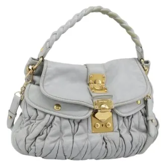 Miu Miu Sac port&eacute; &eacute;paule Pre-owned - Femme - Pre-owned - Gris - Taille: ONE Size