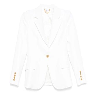 Elisabetta Franchi Ivory Blazer - - Jackets - Damen - Wei&szlig; - S