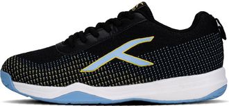 Hundred Unisex Blade Lite Badminton Shoes, Black/Blue/Yellow, 42 EU