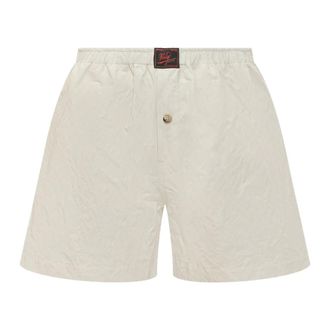 Willy Chavarria Shorts mit elastischem Bund - - Shorts - Herren - Wei&szlig; - L