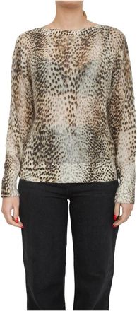 Twinset Femme, Pulls, Multicolore, Taille: 40 FR Maglia Animalier
