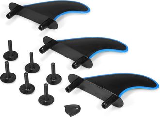 Dioche 3 St&uuml;ck Weiche Surfbrettflossen mit Schrauben, 4,5 Zoll, Hochwertige Surfflossen aus Kunststoff f&uuml;r Longboard-Surfzubeh&ouml;r, Einfach zu Installierende, 