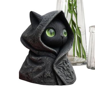 Generico Katzenskulptur aus Harz, 6,3 x 7,6 cm, K&auml;tzchen-Figur, niedliche Tierstatue, Dekoration f&uuml;r Zuhause, Schreibtisch, B&uuml;ro, f&uuml;r Armaturenbrett D