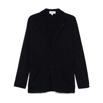 Lardini Homme, Vestes, Bleu, Taille: 3XL Veste Bleu Marine Fentes Arri&egrave;re Manches Longues