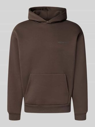 Review Regular Fit Hoodie aus Baumwoll-Mix mit Label-Detail