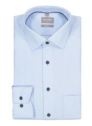 Olymp Herren Hemd blau meliert