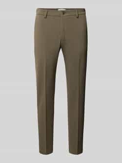 Drykorn Slim Fit Hose mit B&uuml;gelfalten Modell AJEND SMU